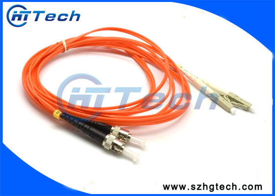 LC-ST 50/125 OM3 Duplex 2.0MM Fiber Optic Patch Cord , 10Gb Fiber Optic Patch Cable supplier