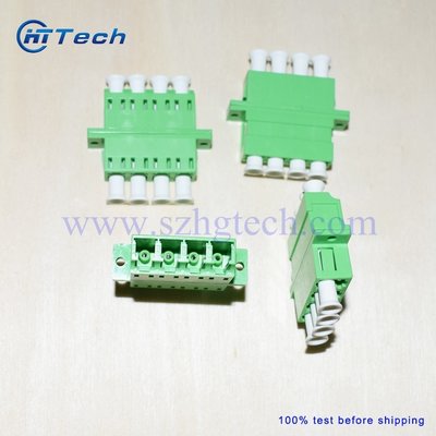 LC / APC Quad Fiber Optic Adapter , Quad LC Fiber Adapter supplier