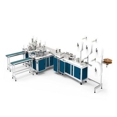 Full Auto Disposable Face Mask Machine / Automatic Face Mask Making Machine