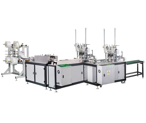 3 Layer Disposable Semi Auto Face Mask Machine / Non Woven Face Mask Making Machine