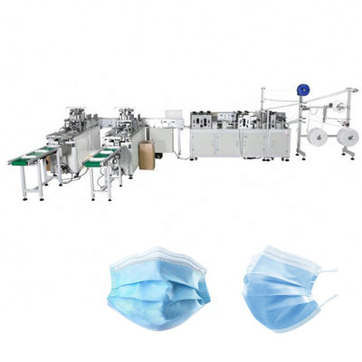 Disposable Semi Auto Face Mask Machine 130pcs Per Min 9KW Powerful 1800Kg