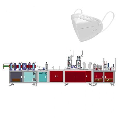 KN95 N95 Non Woven Mask Making Machine / Surgical Face Mask Making Machine