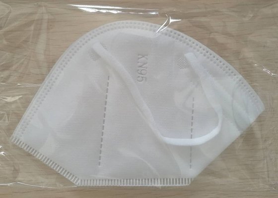 Lightweight 5 Ply KN95 Mask Prevent PM 2.5 Air Pollution Adjustable Nose Clip