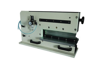 China Pneumatic PCB Depaneling Machine With Two Linear Blades For FR4 CEM PCB supplier