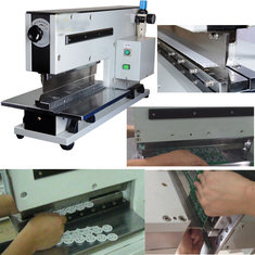 China Pneumatic PCB Depaneler With Two Linear Blades PCB Cutting Machine supplier