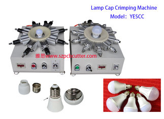 China LED Bulb Cap Crimping Punching Machine For E27 B22 Lamp Cap Holder supplier
