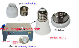 China LED Lamp Cap Nailing Crimping Punching Machine For E27 E40 Lamp Base Crimping supplier
