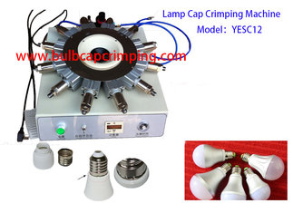 China B22 Bulb Cap Crimping Machine For LED Bulb Cap Punching Machine supplier