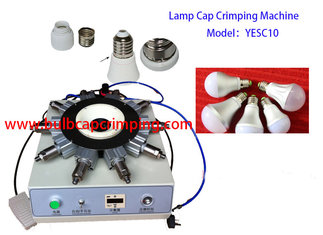 China E27 E14 E40 Lamp Cap Crimping Tool Machine For LED lighting Bulb Cap Nailing supplier