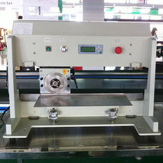 China Blade Moving PCB Separator With Conveyor Belt PCB Depaneling Machine supplier