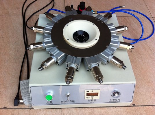 10 Pin Lamp Cap Hole Crimping Machine Crimping Punching Machine For E27 B22 E22 supplier