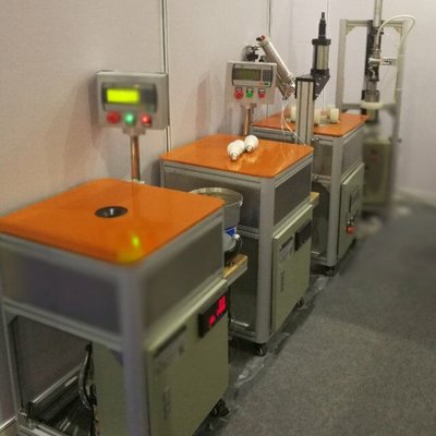 E27 Bulb Cap Punching Nailing Crimping Testing Machine For LED Bulb Cap Assembly supplier