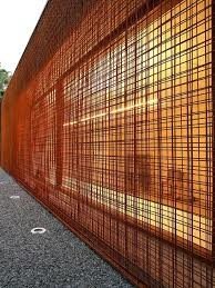 Outdoor decorative screens decorative metal panels exterior steel laser cut screen
