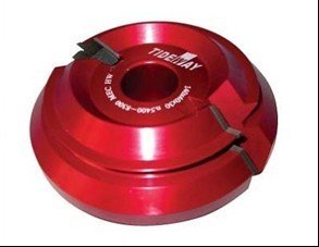 OEM Reverse glue joint shaper cutter head, red painted aluminum body