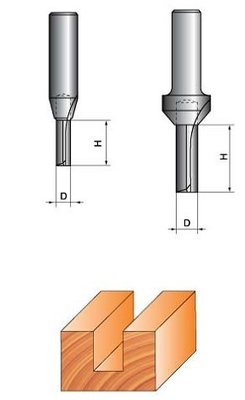 Solid carbide str.bit(steel shank)