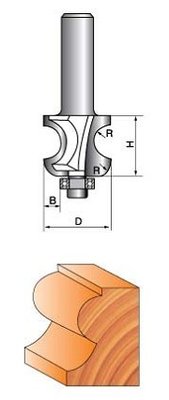 Edge beading bit