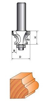 Edge moulding bit