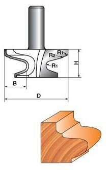 Ogee bit