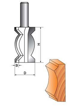 Crown moulding bit