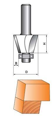 Customized woodworking bowl TCT router bit in 45# carbon steel