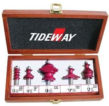 Router bit sets - sharp and high precision 5- piece moulding set