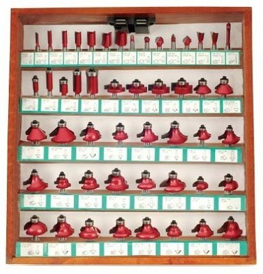 OEM customized 50 set router bit sets with 45#carbon steel