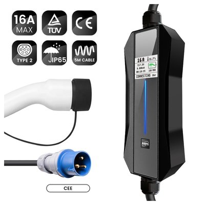 Teison 3.8-7kw Portable ev charging station car charger evse charger CE IP65