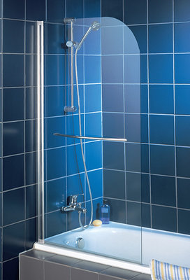 High Purity Clear Bath Shower Screen , Single Tempered Glass Panel supplier