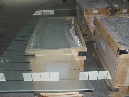 Interior Sliding Flat Tempered Glass , Tempered Glass Office Door supplier