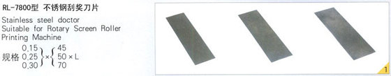 Spare Parts For Stenter Machine Stainless Steel Doctor Rotary Screen Roller Printing Machine