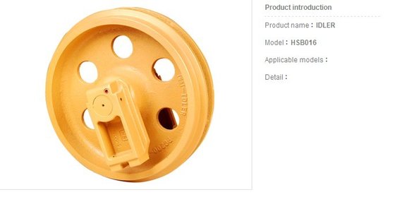 Front Idler Assy For Excavator Spare Parts, Excavator Parts Hyundai Front Idler Assy SHB015-SHB022