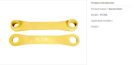 Spare Parts For Excavator Bucket Link Rod / Excavator Link Rod For Komatsu,Caterpillar PC200, EP55