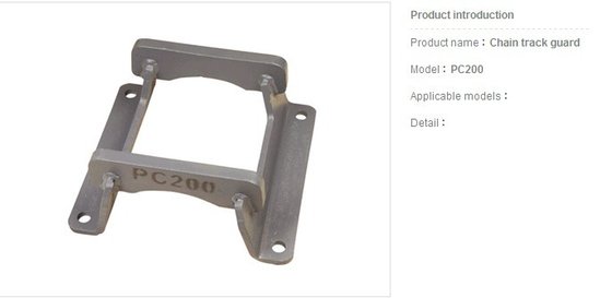 Track Link Guard Excavator Track Chain Guard Excavator Spare Parts PC200, SH200, EC290