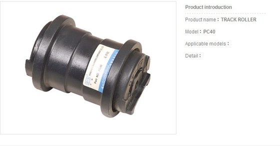 Black Or Yellow Carbon Steel Excavator Spare Parts Undercarriage Parts Track Roller HRC50-56