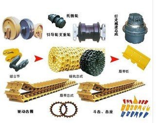 Excavator Spare Parts KOMATSU PC200 / 220 / 300 / 360 Track link Trackroller