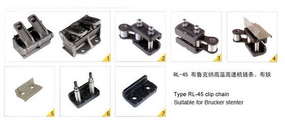Vertical Chain Gripper , Pinplate And Pin Holder Of Stenter Machine Parts