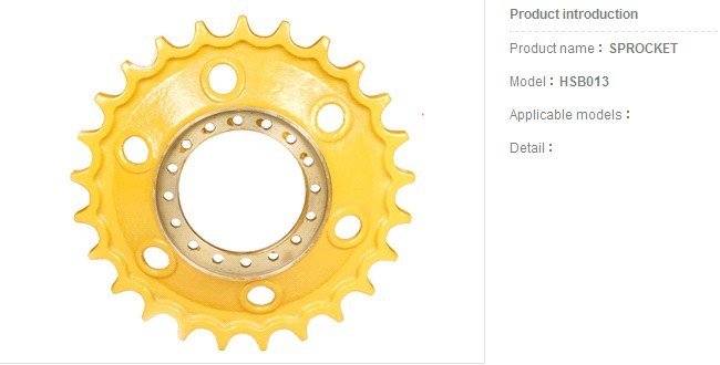 Excavator Sprocket Drive Sprocket Rim, Sprocket Segment Excavator Spare Parts OEM