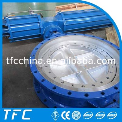 pneumatic operated triple eccentric butterfly valve, pneumatic valve  Factory Strength   Product Description   butterfly