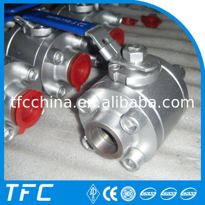 Low price high speed 3pc NPT threaded galvanized cs ball valve