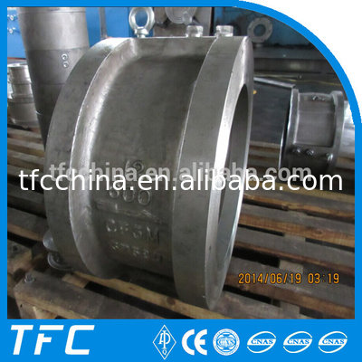 API 594 stainless steel dual plate wafer check valve