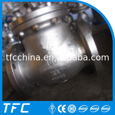 API 6D A995 BS1868 4A duplex steel swing check valve 6 inch