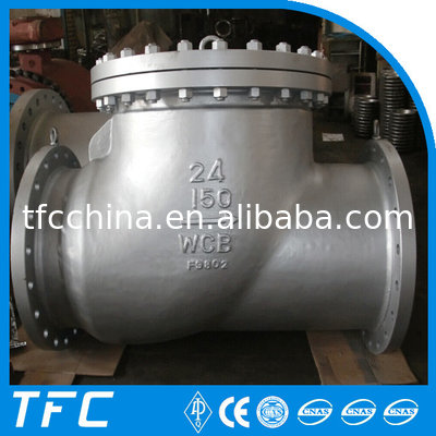 API 6D cast steel swing check valve