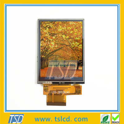 China factory 2.8 inch 240x320 dots color TFT display 2.8'' QVGA  LCD module with RTP