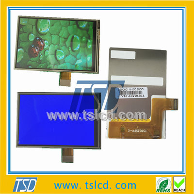 Low price 3.5inch 320x480dots color TFT display lcd module with 4wires resistive panel
