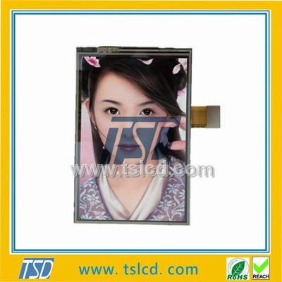 Low price 3.5inch 320x480dots color TFT display lcd module with 4wires resistive panel
