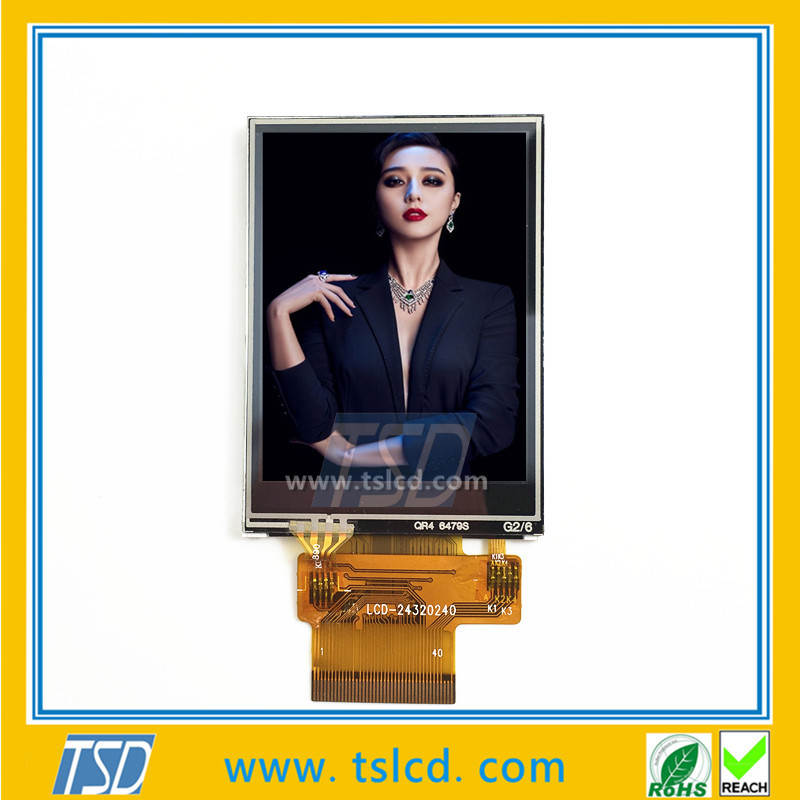 Small color tft  display 2.4 inch 240x320 TFT display module with resistive touch screen