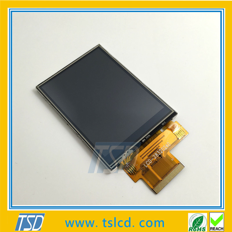 China factory 2.8 inch 240x320 dots color TFT display 2.8'' QVGA  LCD module with RTP