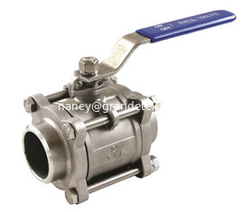 China 3PC ball valves stainless steel threaded/socket weld/butt weld connection supplier