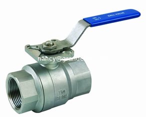 China 2PC ball valves with high mounting pad PAI 1000PSI threaded ends for actuators supplier