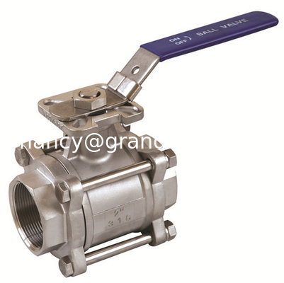 3PC ball valves stainless steel threaded/socket weld/butt weld connection supplier